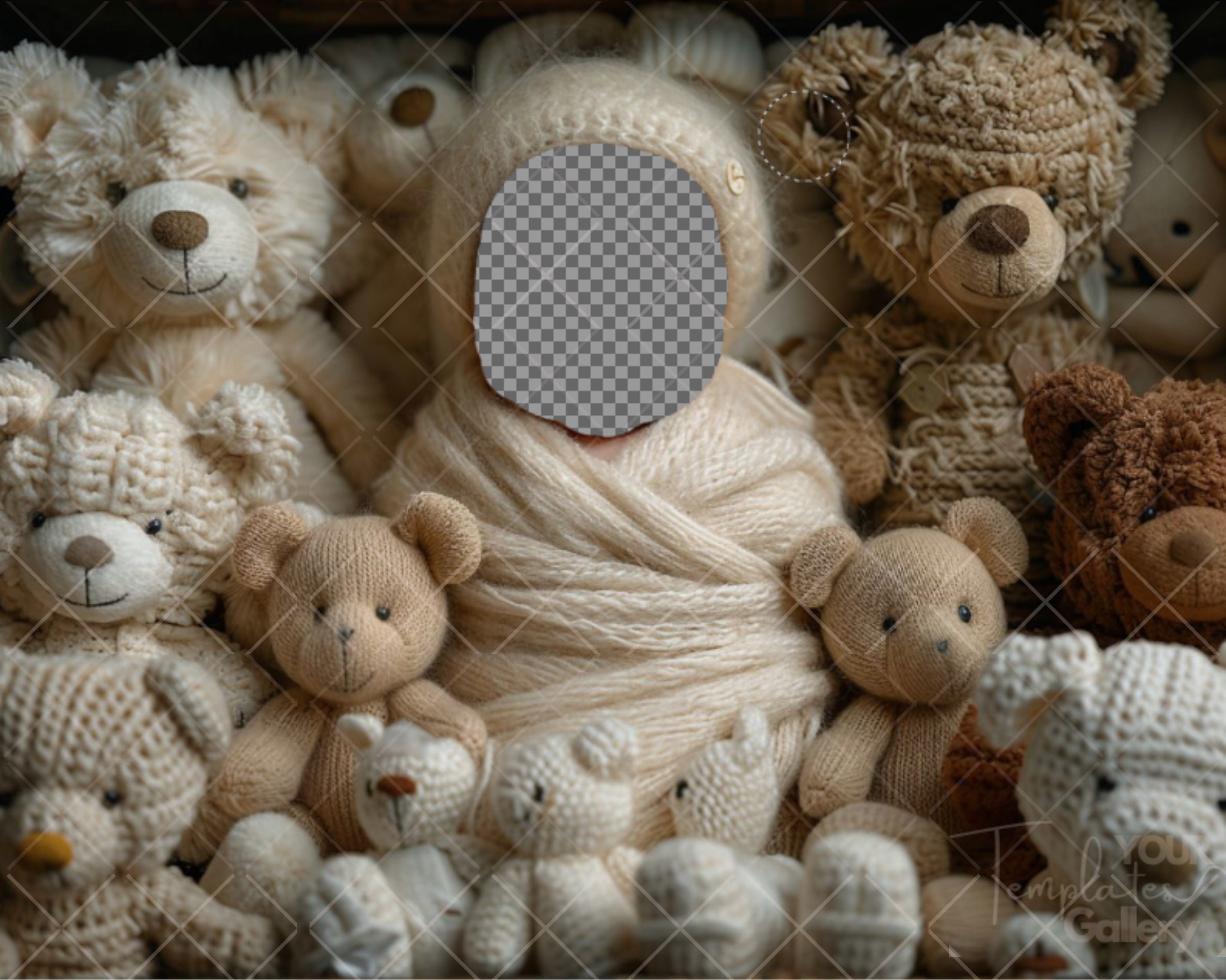 Add Face Poppet Prop, Newborn Backdrop, Photography Face Insert ...