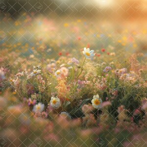 Maternity Digital Backdrop, Spring Background, Wildflowers Composite ...