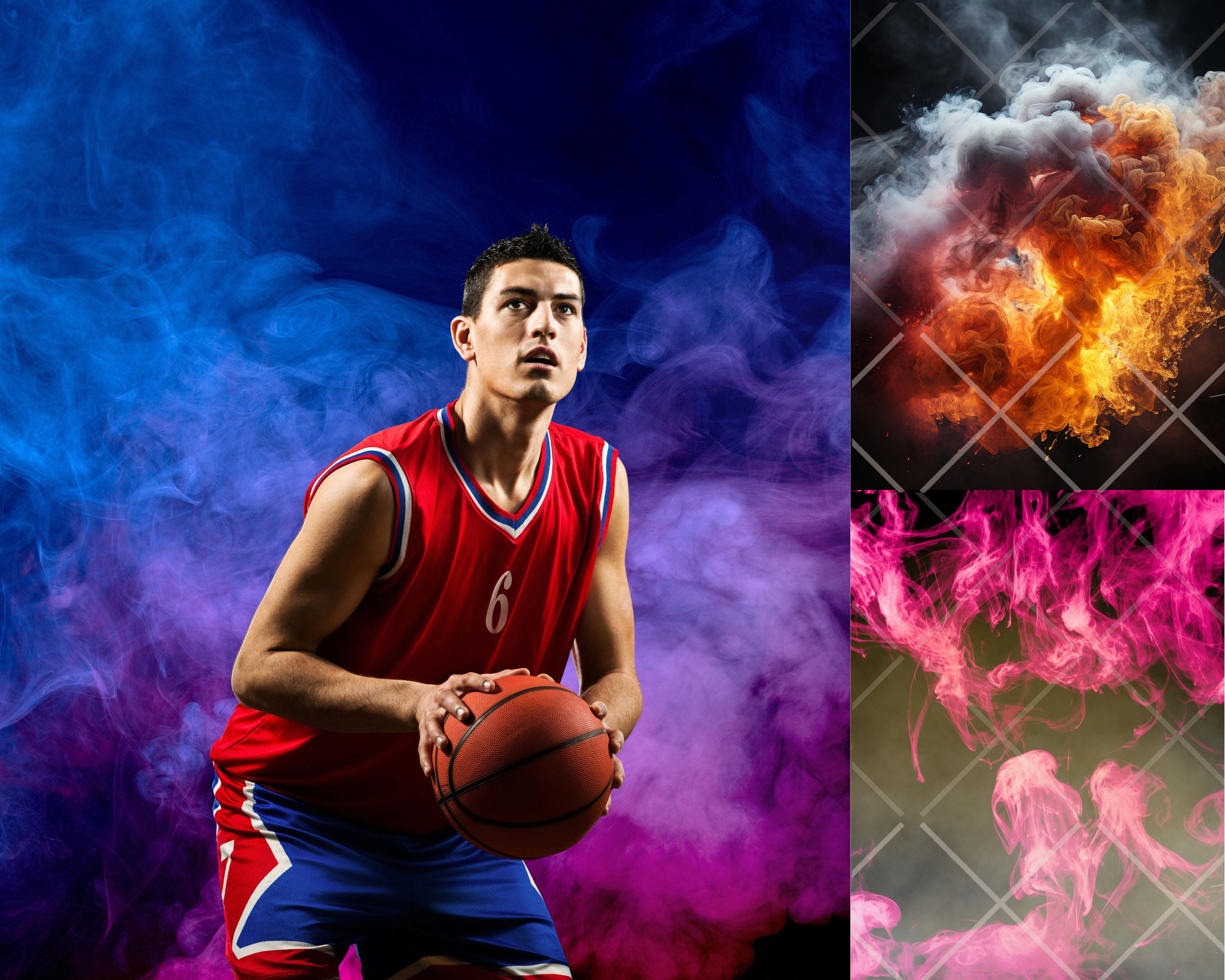 25 Smoke Fog Digital Backdrops, Perfect as Sport Background for Soccer ...