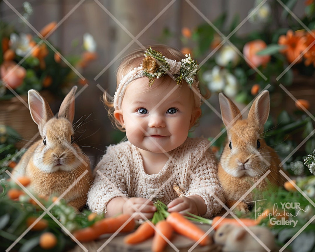 Spring Easter Bunny Carrot, Fine Art Portrait Photography, Fantasy ...