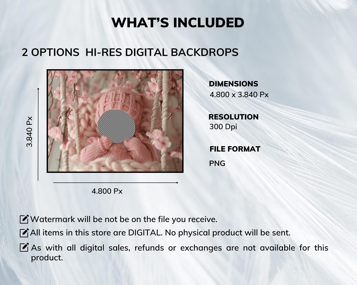 Swing Face Insert Newborn, PNG Newborn Photography, Soft Pink Flowers ...