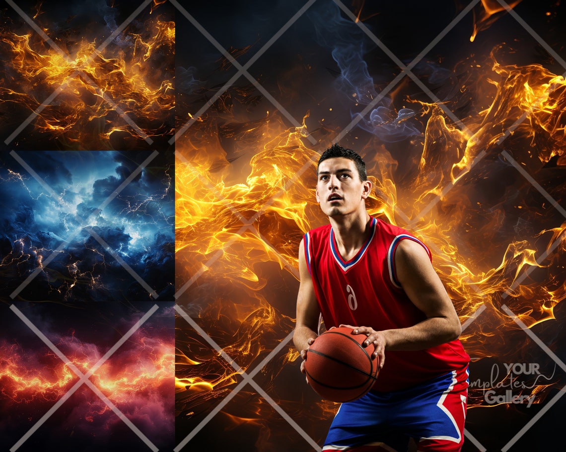 30 Lightning Digital Backdrops, Perfect as Sports Background for ...