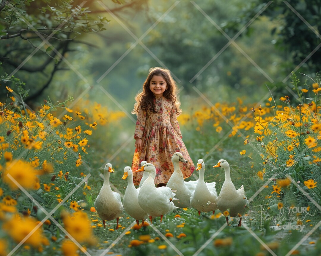 Spring Digital Backdrop, Easter Digital Background Photography, Path ...