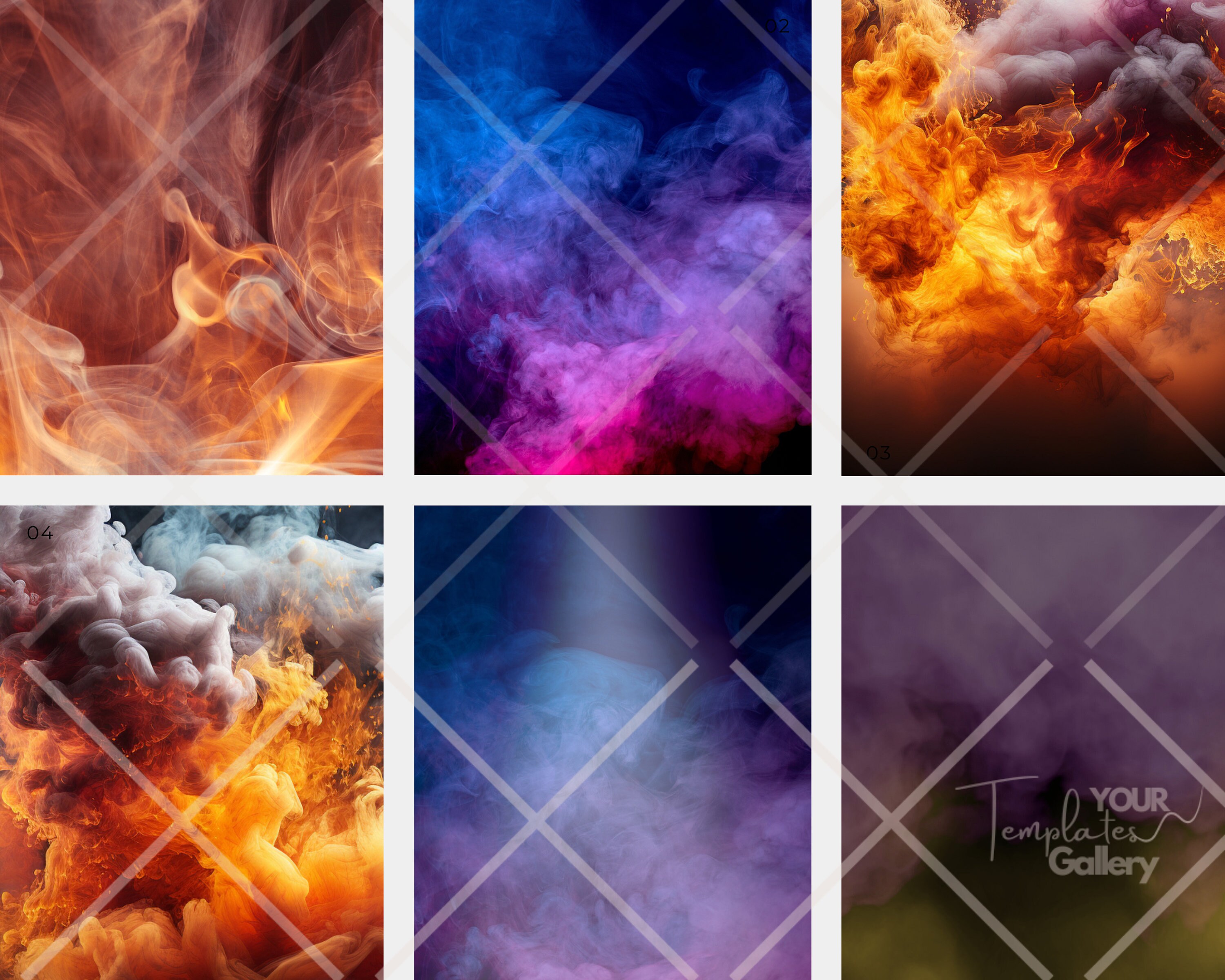 25 Smoke Fog Digital Backdrops, Perfect as Sport Background for Soccer ...