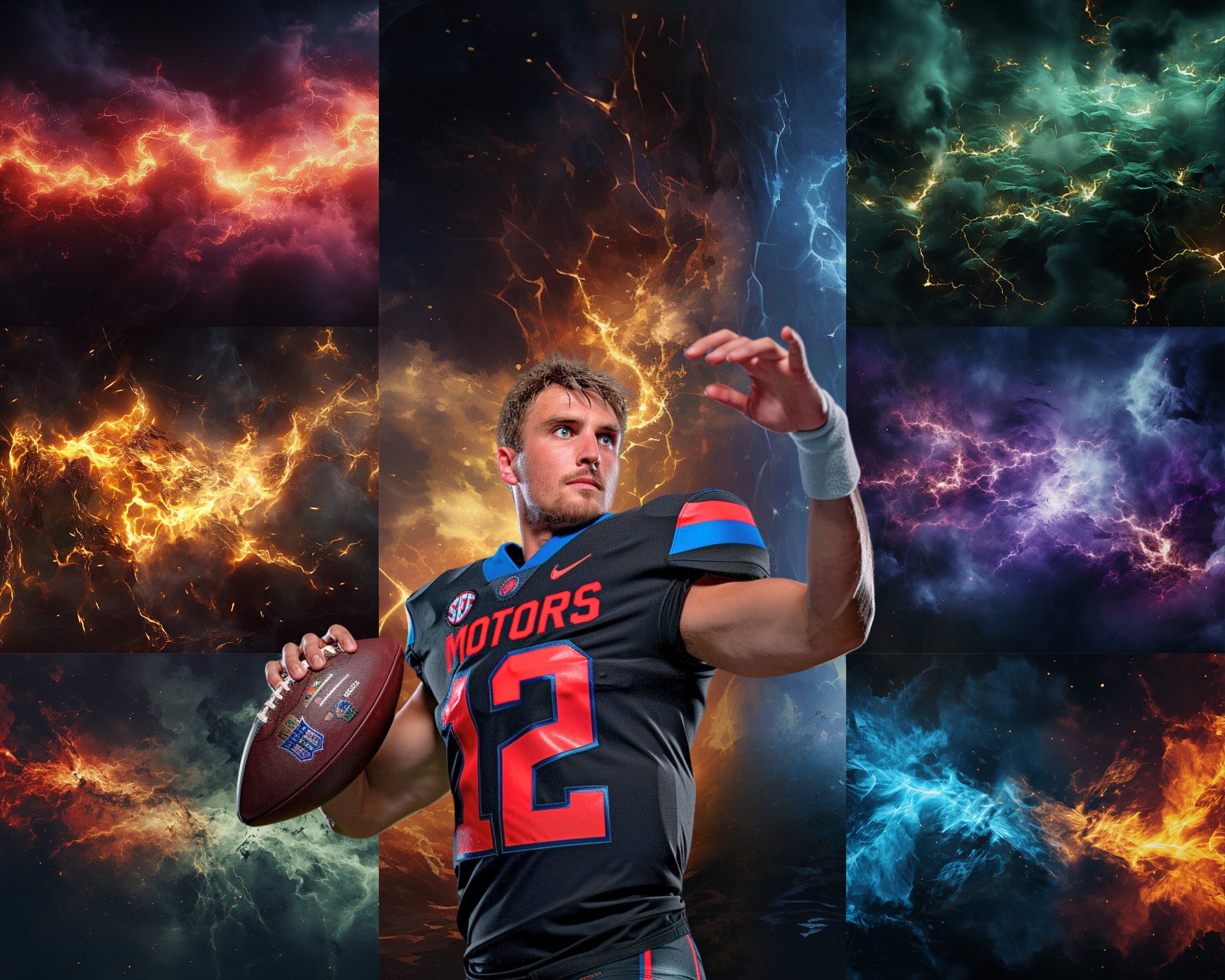 30 Lightning Digital Backdrops, Perfect as Sports Background for ...