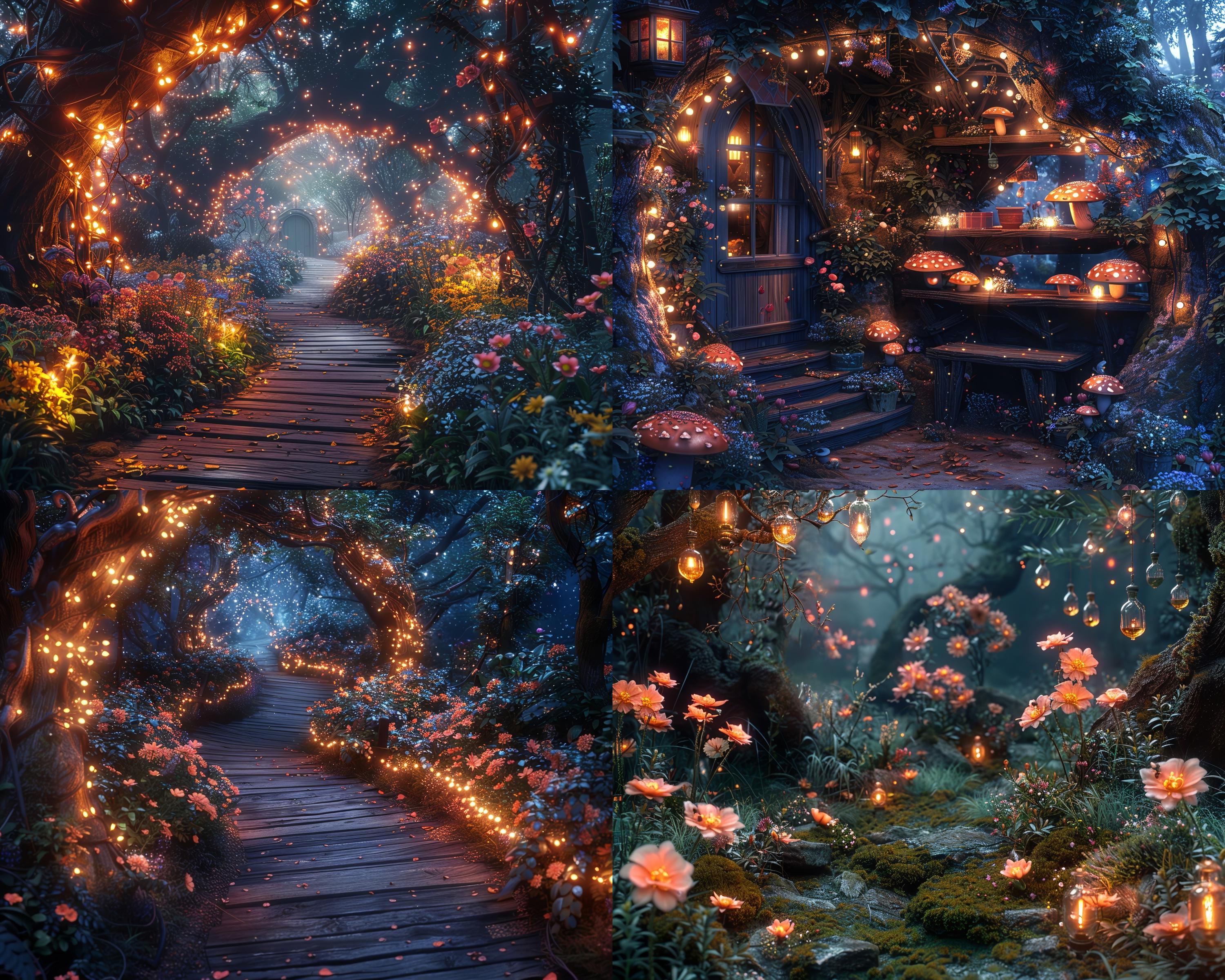 20 Enchanted Fairy Digital Backdrops, Magic Forest Digital Backgrounds ...