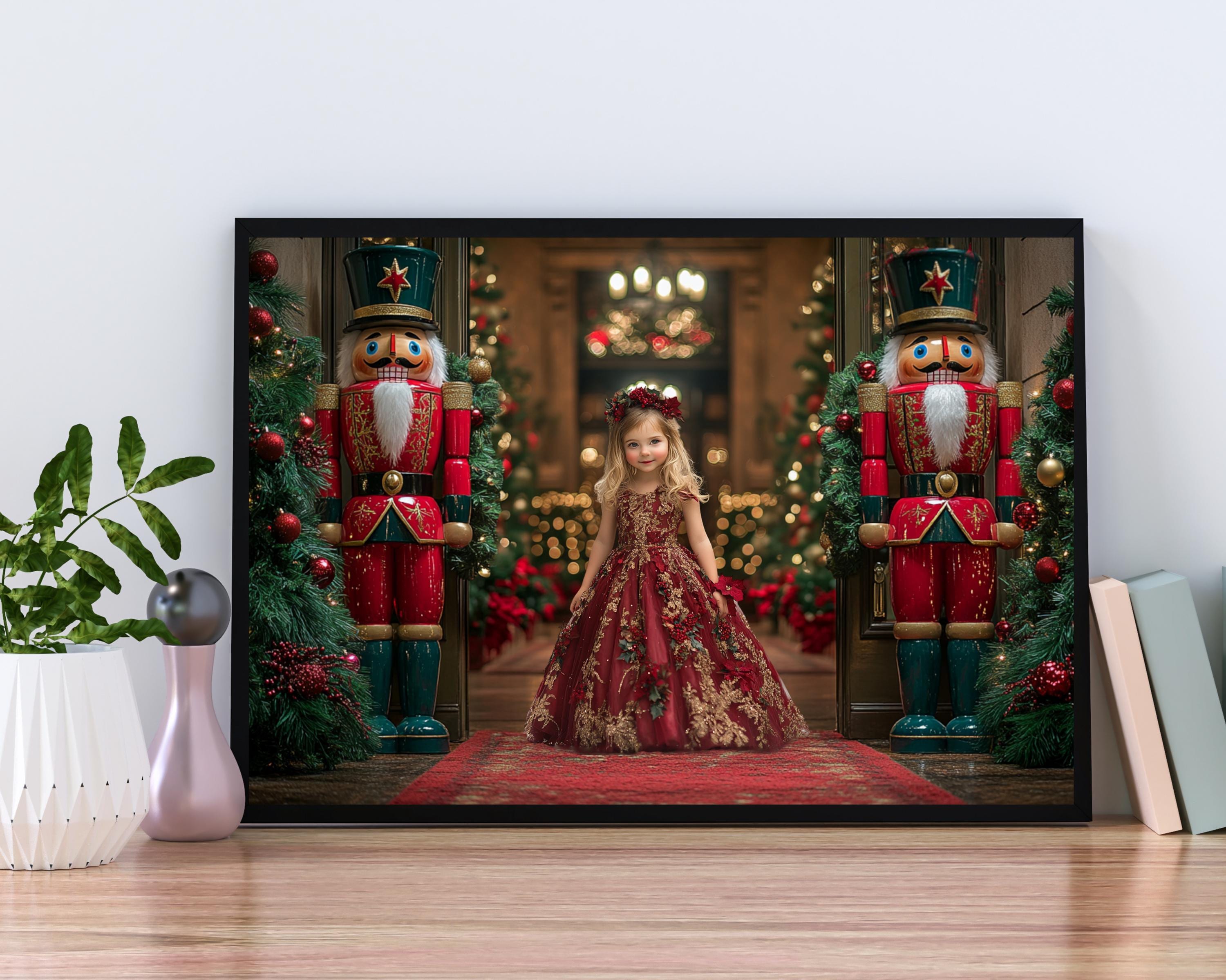 Nutcracker Christmas Digital Backdrop: Elegant Holiday Photography (9. ...
