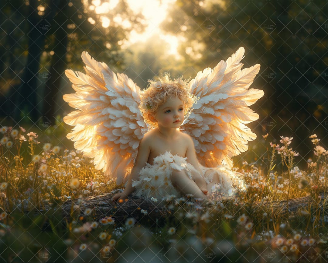 Angel Wings Digital Backdrop, Spring Backround Photography, Nature ...