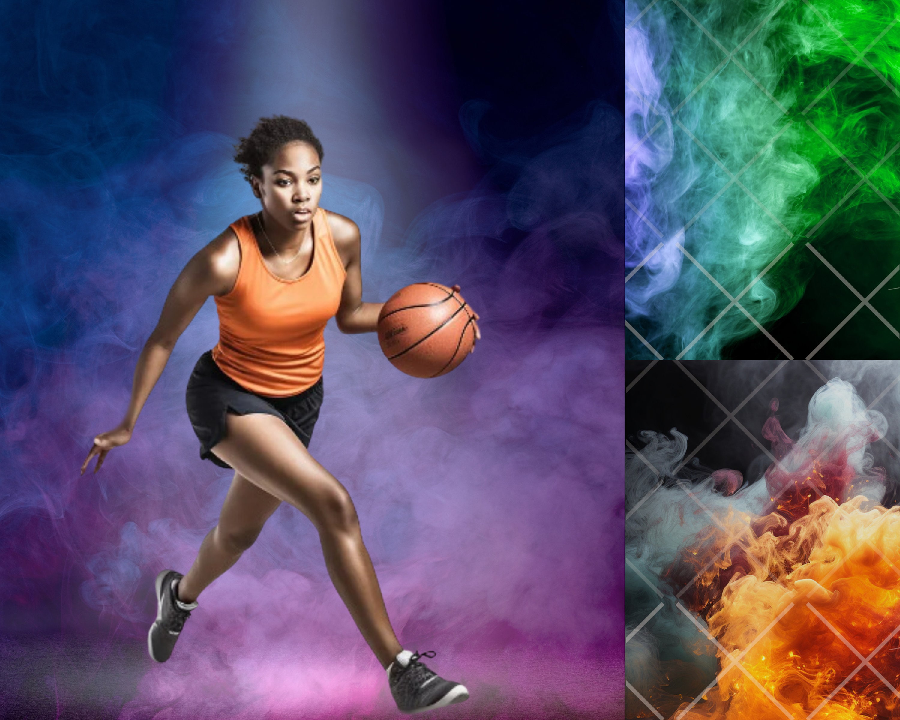 25 Smoke Fog Digital Backdrops, Perfect as Sport Background for Soccer ...