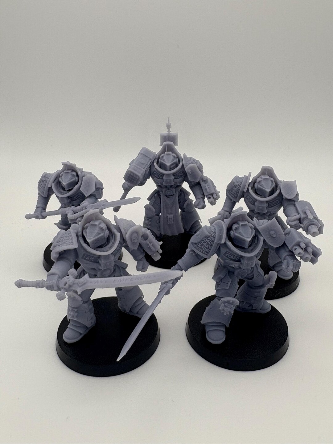 Silver Warden Knight Marines Holy - True Scale - Set of 5 - Etsy