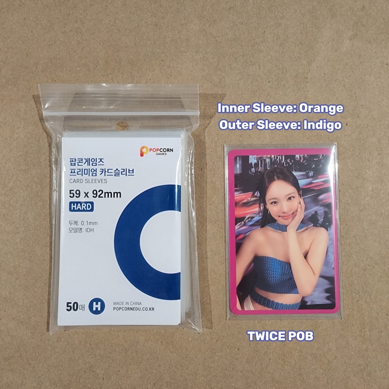 Popcorn Games Hard Card Sleeves (50pcs) - PVC and Acid Free for Kpop ...