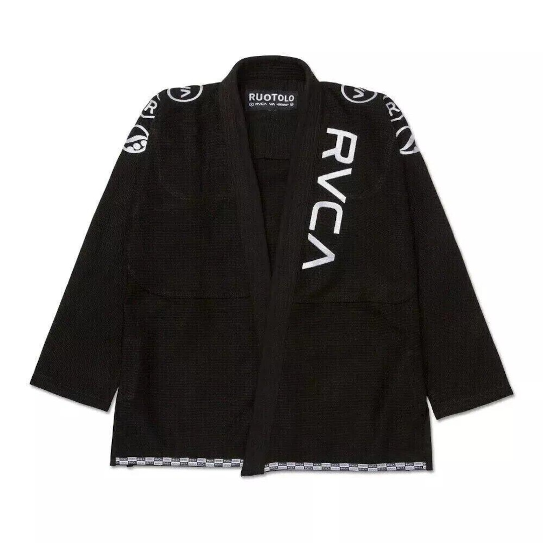 Black BJJ Gi Shoyoroll Jiu-jitsu RVCA X Kimono Roots With Bag - Etsy
