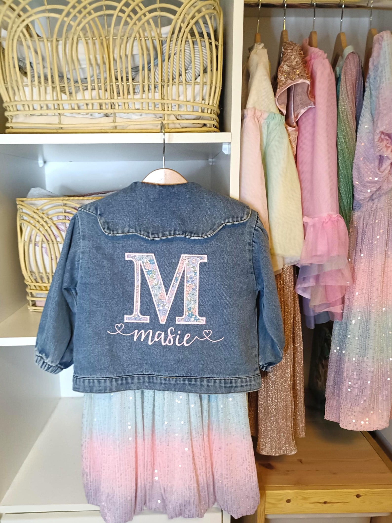 Personalised Denim Jacket, Custom Jean Jacket for Baby and Toddlers ...