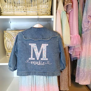 Personalised Denim Jacket, Custom Jean Jacket for Baby and Toddlers ...
