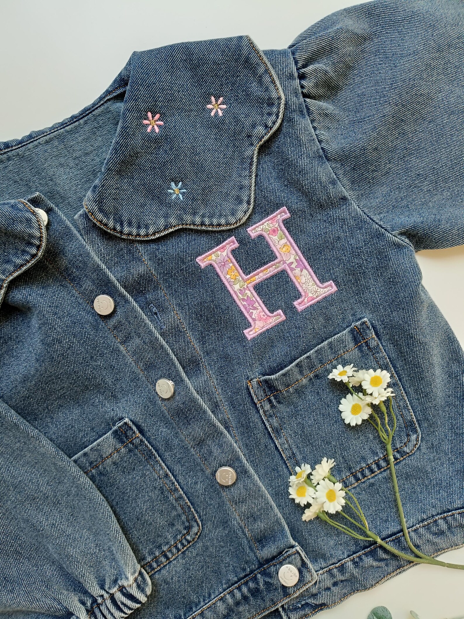 Custom Embroidered Denim Jacket for Babies & Toddlers, Personalized ...