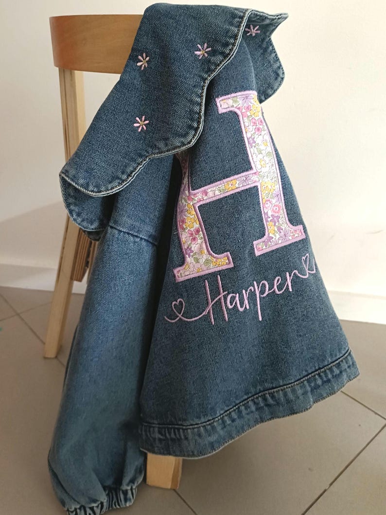 Custom Embroidered Denim Jacket for Babies & Toddlers, Personalized ...