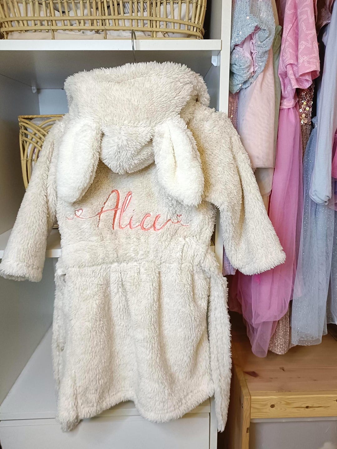 Personalised Baby Bath Robe, Toddler Bath Robe, Personalised Dressing ...