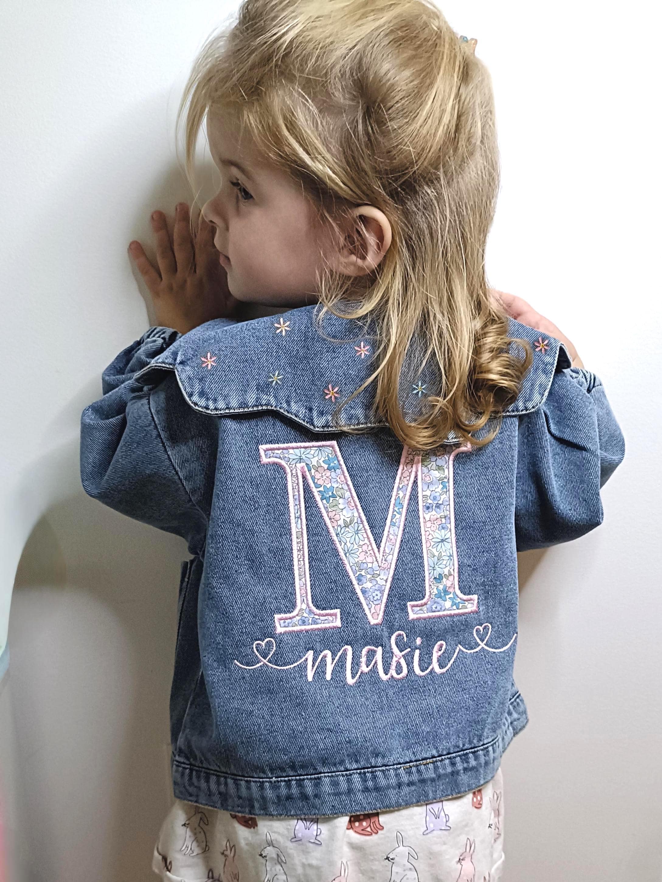 Custom Embroidered Denim Jacket for Babies & Toddlers, Personalized ...