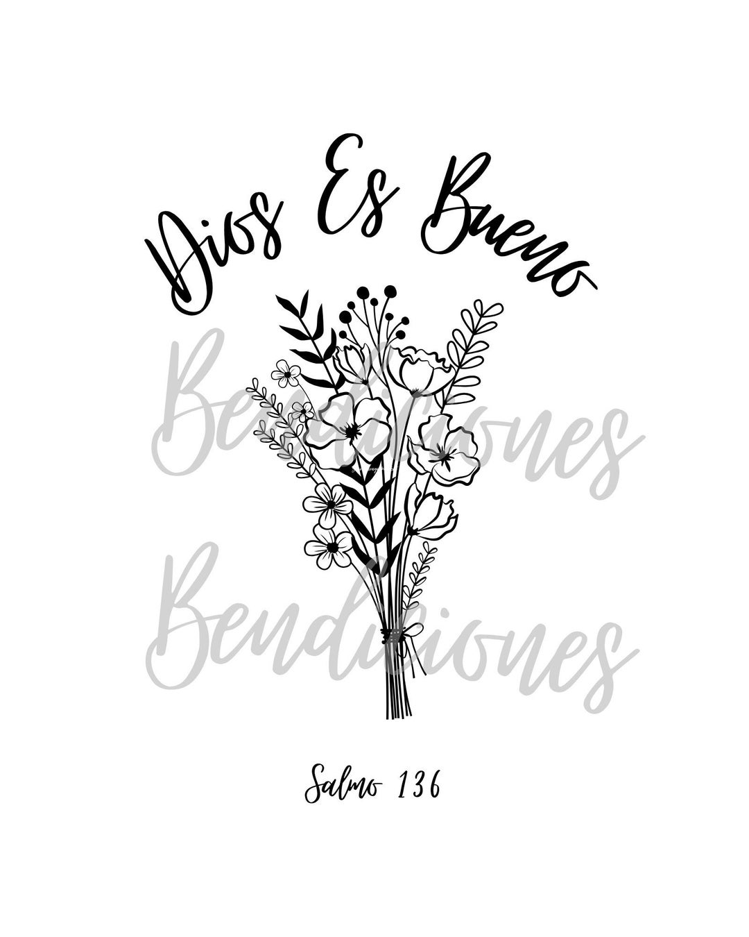 Dios Es Bueno SVG - Etsy