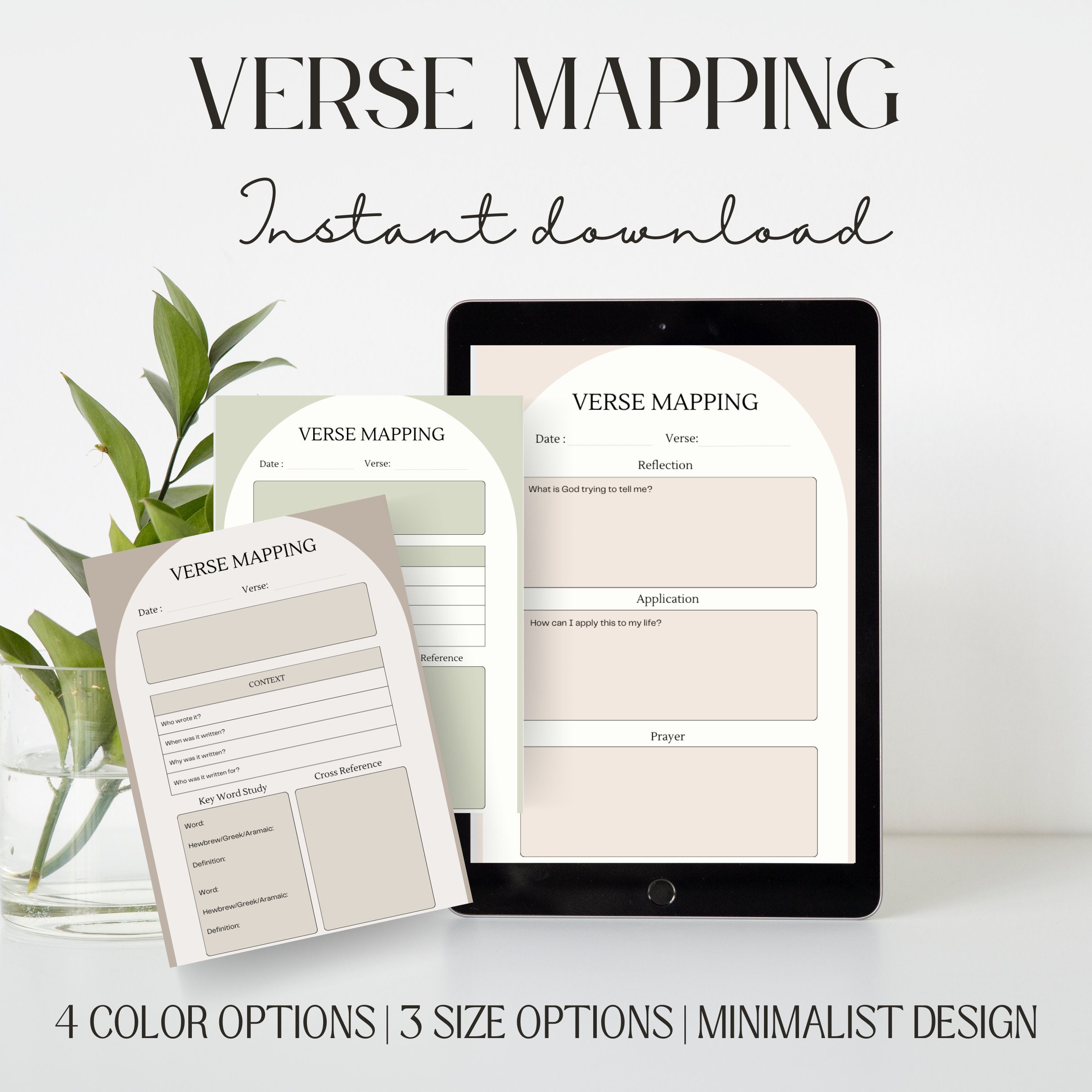 Verse Mapping Printable, Bible Verse Mapping, Verse Mapping Template ...