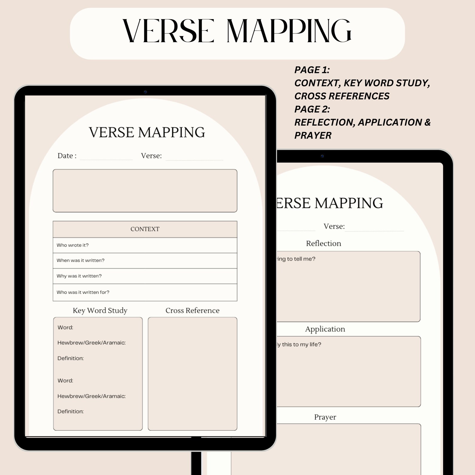 Verse Mapping, Bible Verse Mapping, Verse Mapping Template, Verse Mapping Printable, Bible Study ...