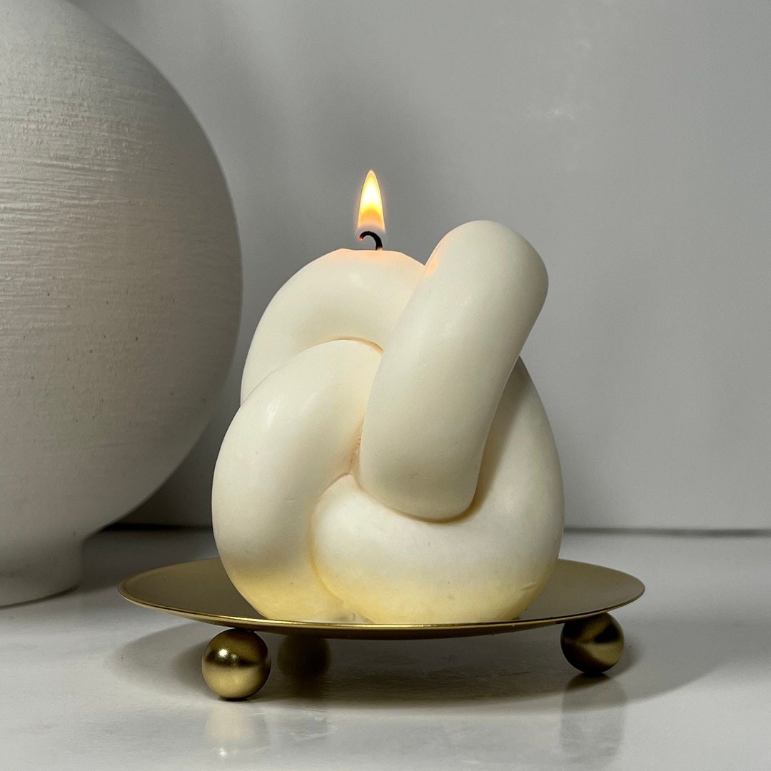 Knot Candle, Twisted Knot Cute Candles, Trendy Handmade Gift for Her ...