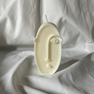 Face Duo Candle, Set of 2 Abstract Face Candle Handmade, Soy Wax Candle ...
