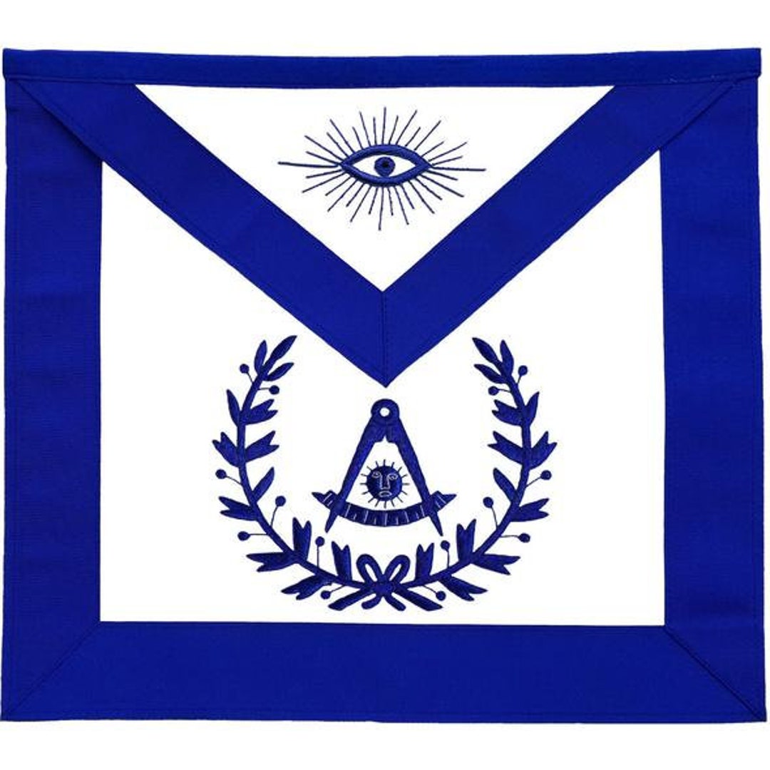 Masonic Past Master Apron With Wreath Blue - Etsy