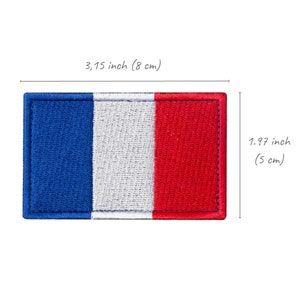 2-piece France Flag Tactical Patches Military-grade Morale Patches ...