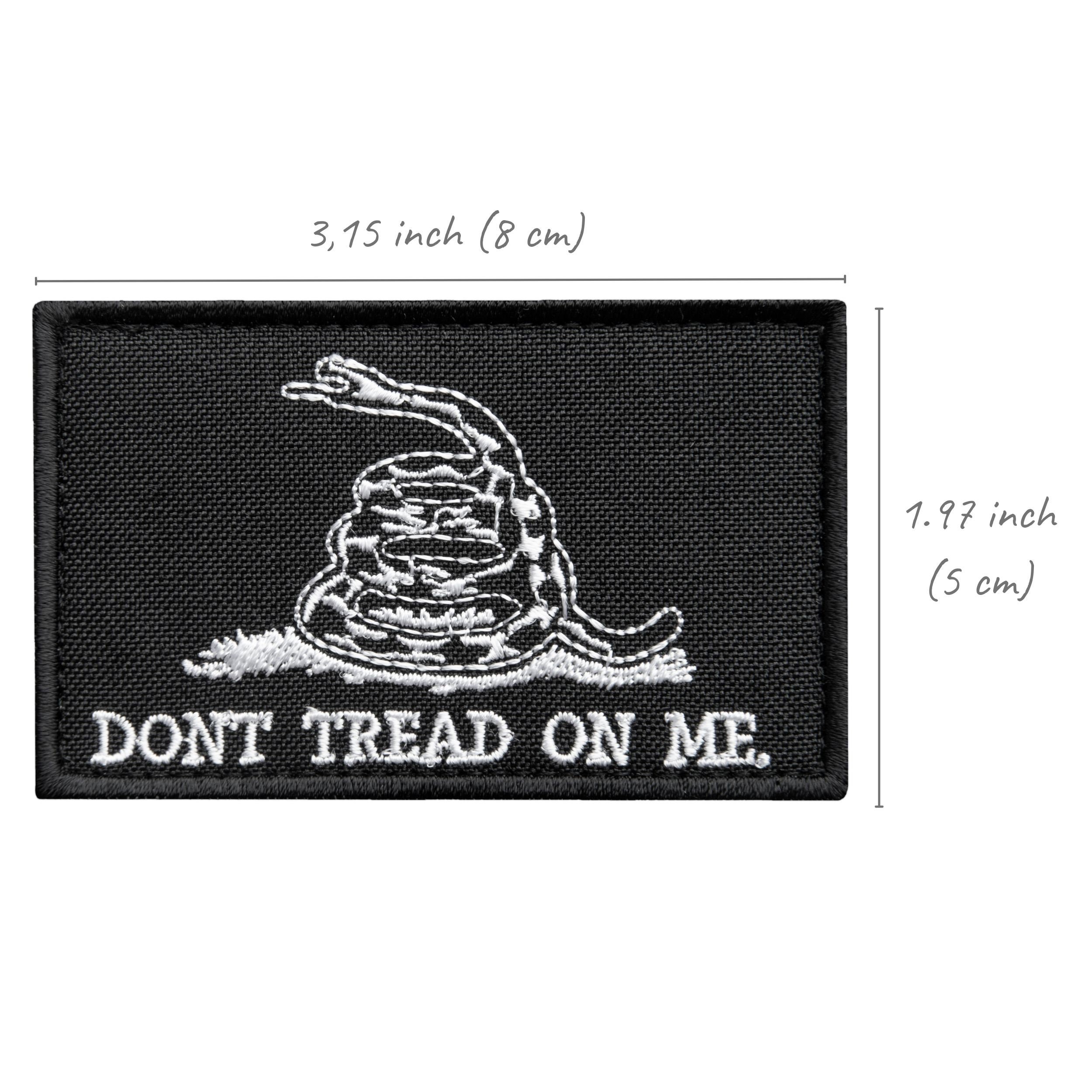 2-piece don't Tread on Me Patch Set, Velcro Patch, Snake Patch, Morale ...