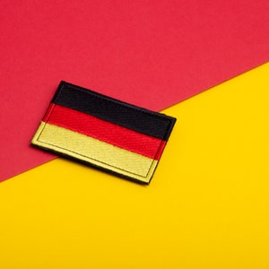 2-piece German Flag Patches, Tactical Military Morale Patch, German Flag Applique With Hook and ...