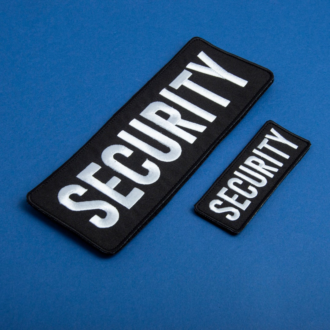 2-piece Security Patches, Embroidered Security Patch for Vest, Jacket ...