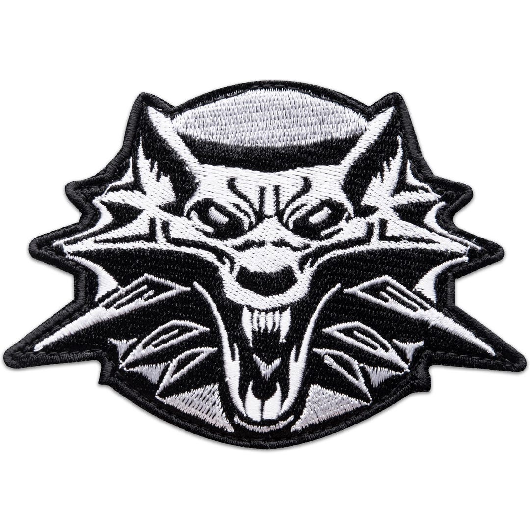 Wolf Head Patch, Embroidered Wolf Morale Patches for Tactical Backpack ...