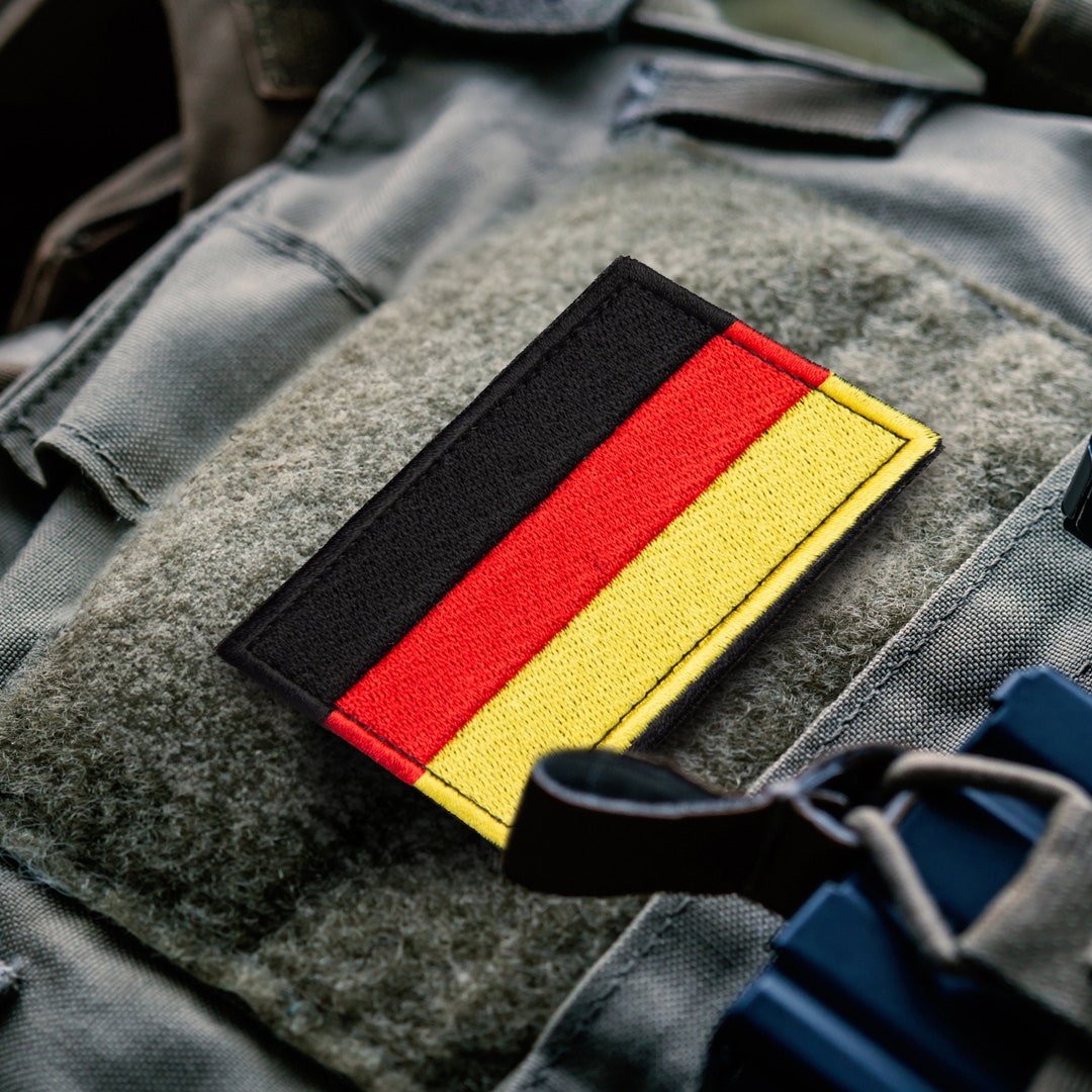 2-piece German Flag Patches, Tactical Military Morale Patch, German Flag Applique With Hook and ...