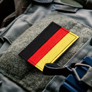 2-piece German Flag Patches, Tactical Military Morale Patch, German Flag Applique With Hook and ...