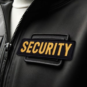 2-piece Security Patches, Embroidered Security Patch for Vest, Jacket ...