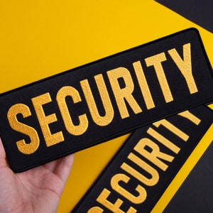 2-piece Security Patches, Embroidered Security Patch for Vest, Jacket ...