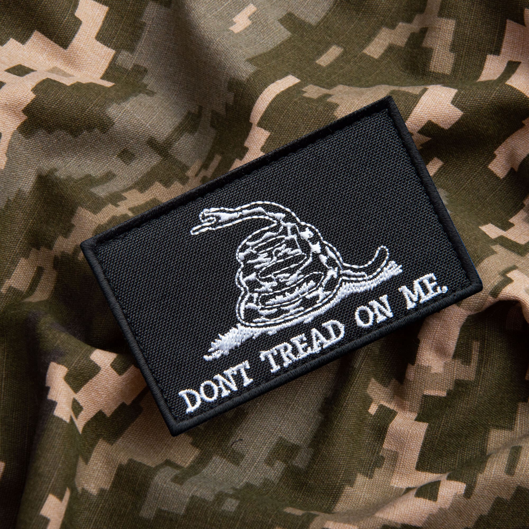 2-piece don't Tread on Me Patch Set, Velcro Patch, Snake Patch, Morale ...