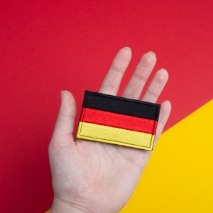 2-piece German Flag Patches, Tactical Military Morale Patch, German Flag Applique With Hook and ...