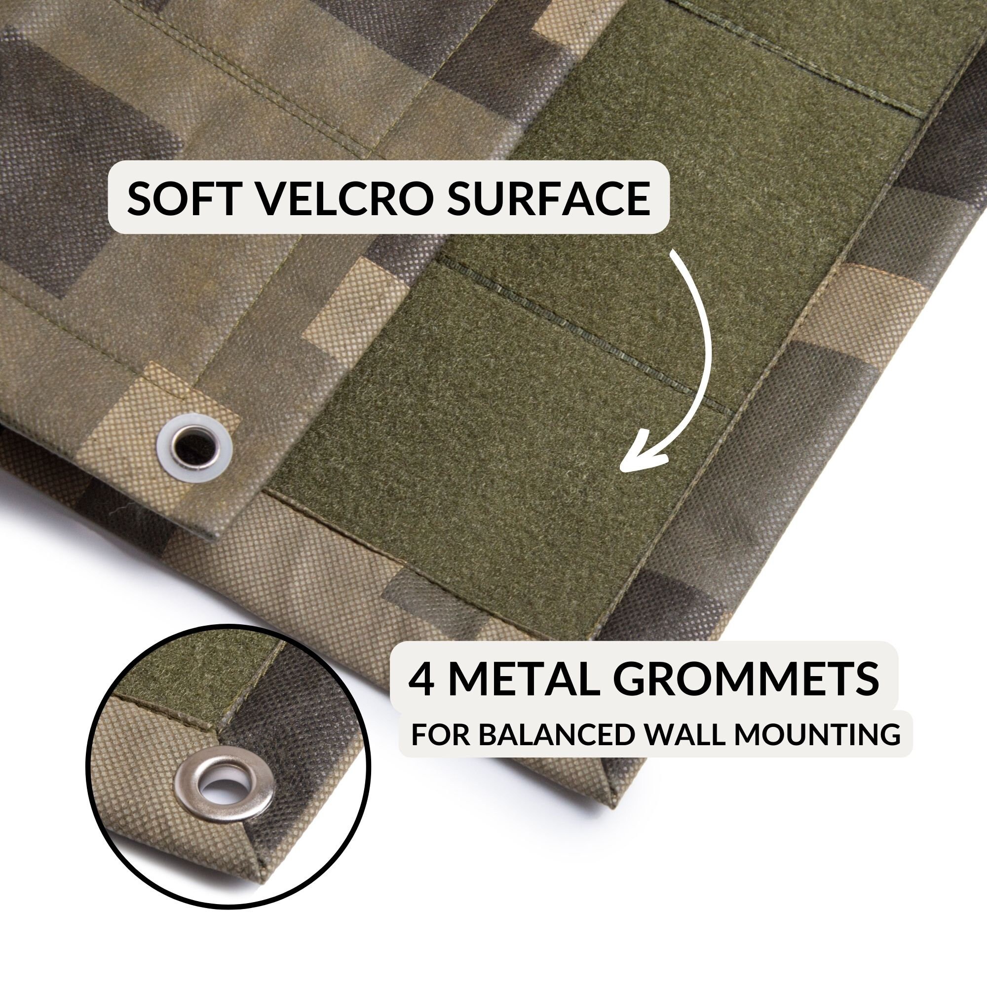 Military Patch Display Board, Velcro Wall Panel Organizer for Military ...
