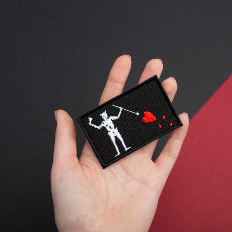 2-piece of Jolly Roger & Blackbeard Edward Teach Patch Embroidered ...