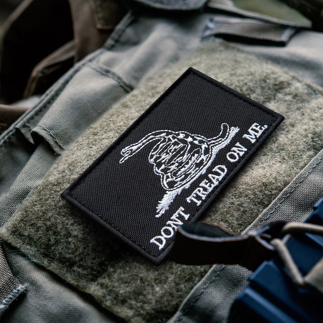 2-piece don't Tread on Me Patch Set, Velcro Patch, Snake Patch, Morale ...