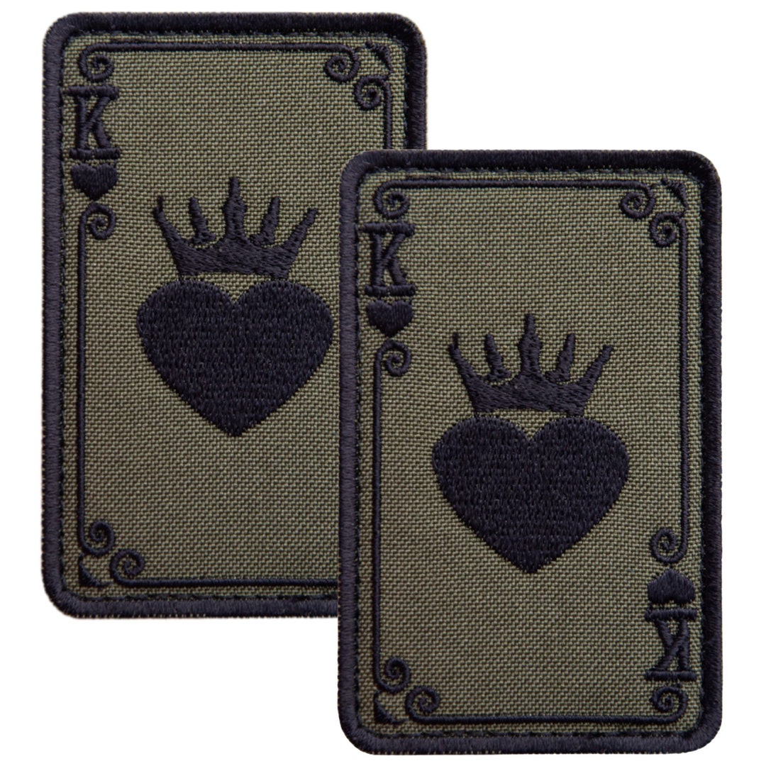 2-pack Exclusive royal Status Patch Set, Khaki, 3x2 Inches, Embroidered ...