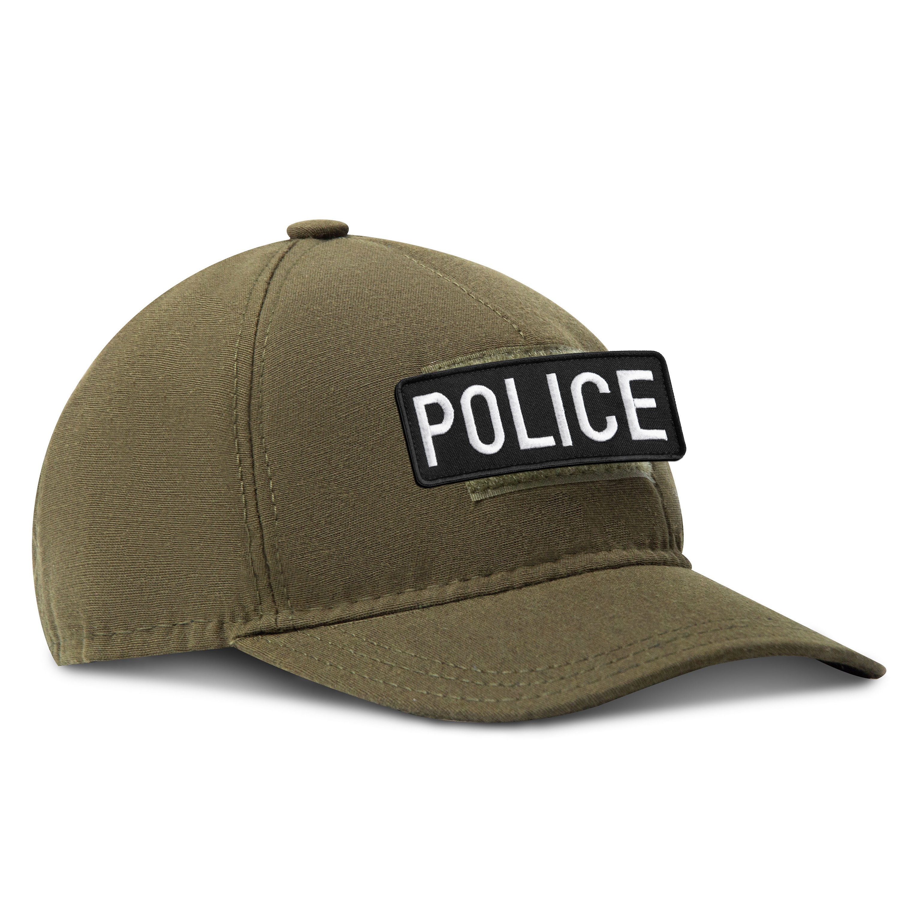 2-piece Set of Black & White POLICE Patches Embroidered Velcro Hook ...