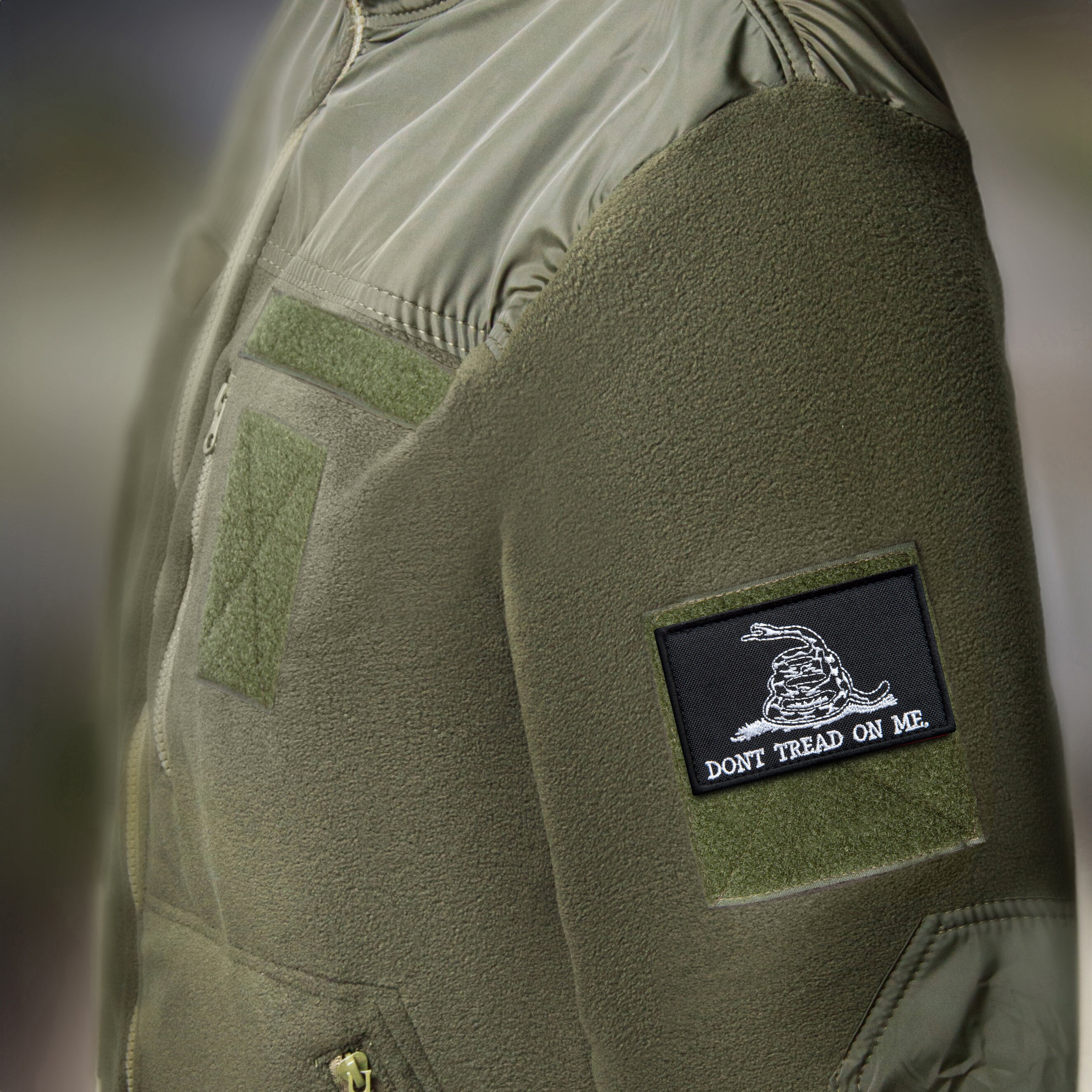 2-piece don't Tread on Me Patch Set, Velcro Patch, Snake Patch, Morale ...