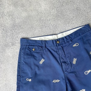 Vintage Polo Ralph Lauren Men's Embroidered Chino Shorts Nautical Knots - Etsy