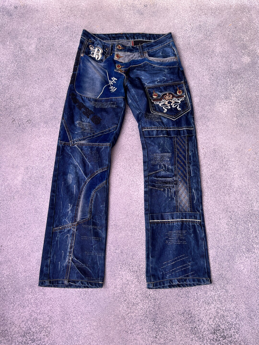 Vintage Japanese Bright Jeans Archival Jeans - Etsy