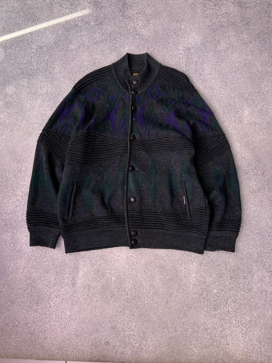 Vintage Geiger Austrian 100% Boiled Wool Cardigan Jacket Sweater - Etsy