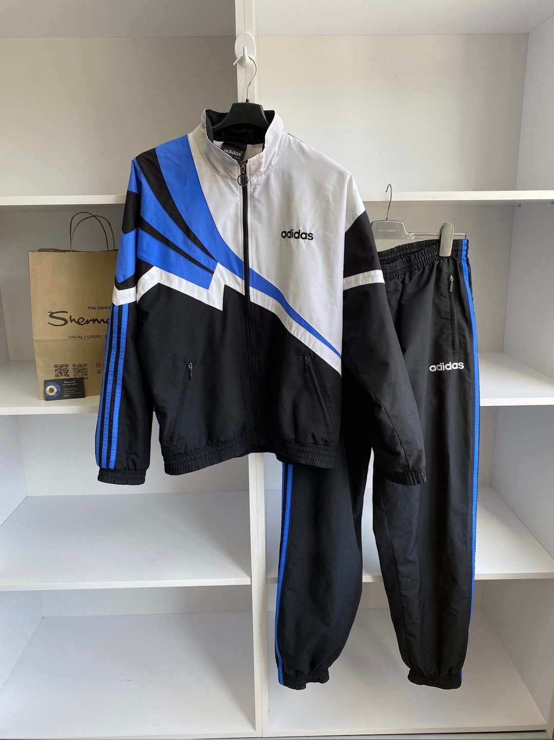Adidas Vintage Sport Tracksuit 90s Style - Etsy