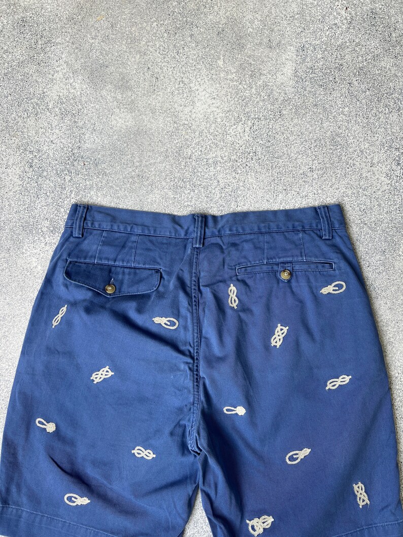 Vintage Polo Ralph Lauren Men's Embroidered Chino Shorts Nautical Knots - Etsy